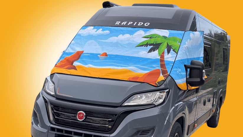 Customised Fiat Ducato Windscreen Cover - Custom Camping UK